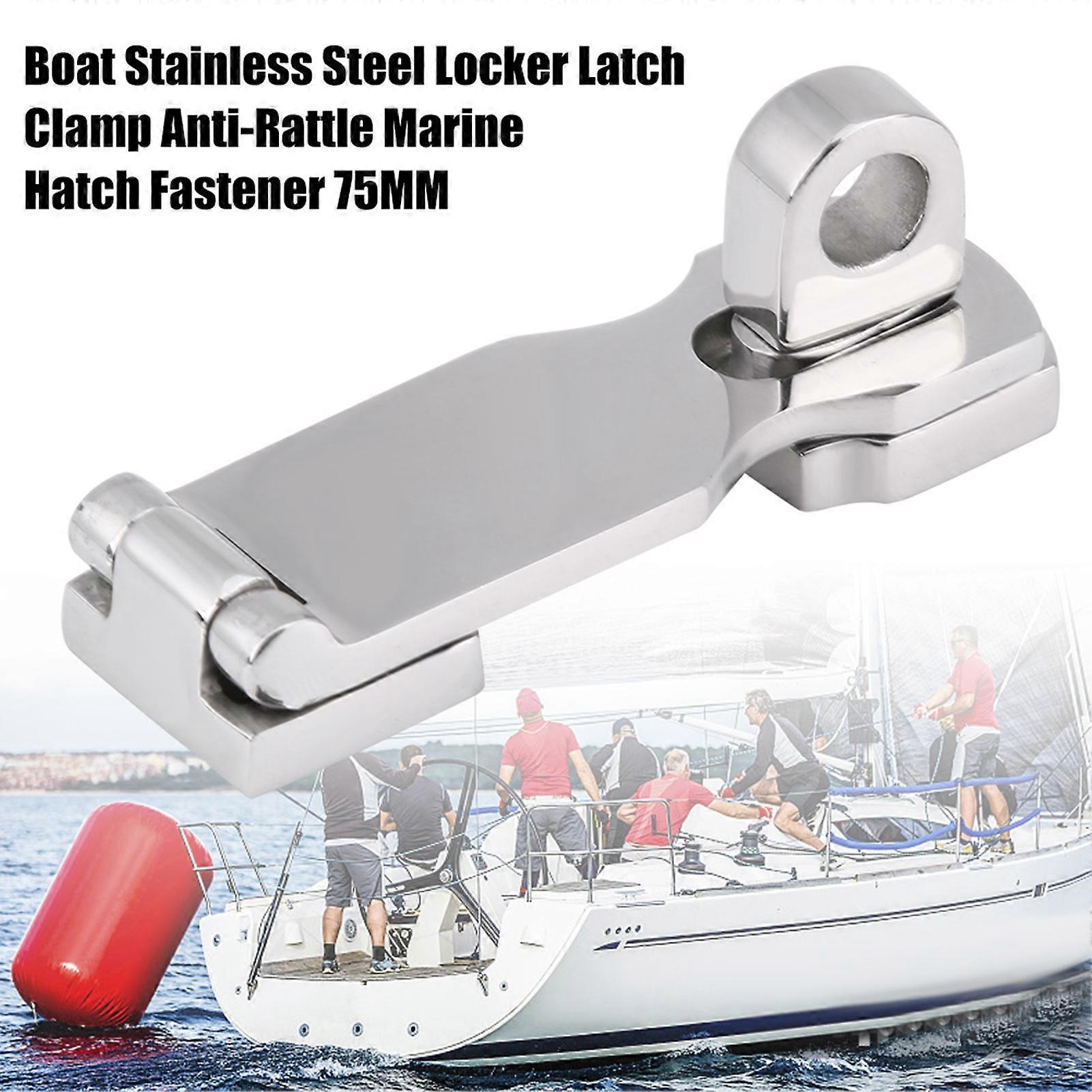Boat Stainless Steel Locker Latch Clamp Anti Rattle Marine Hatch ...