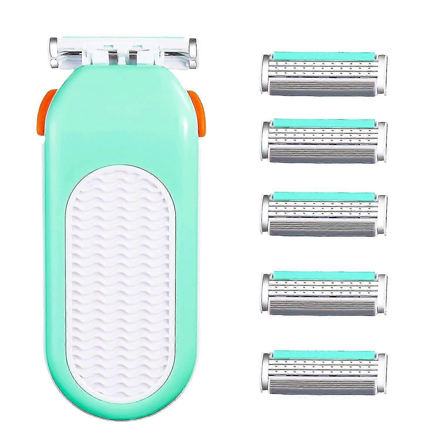 Razors For Women 6 Refills 3 Blades Shaver For Face Legs Bikini Area ...