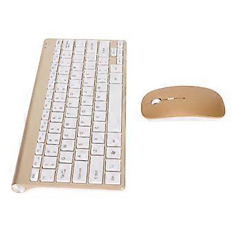 Smart Wireless Keyboard Mouse Kit Silent LED Indicator Waterproof Power ...
