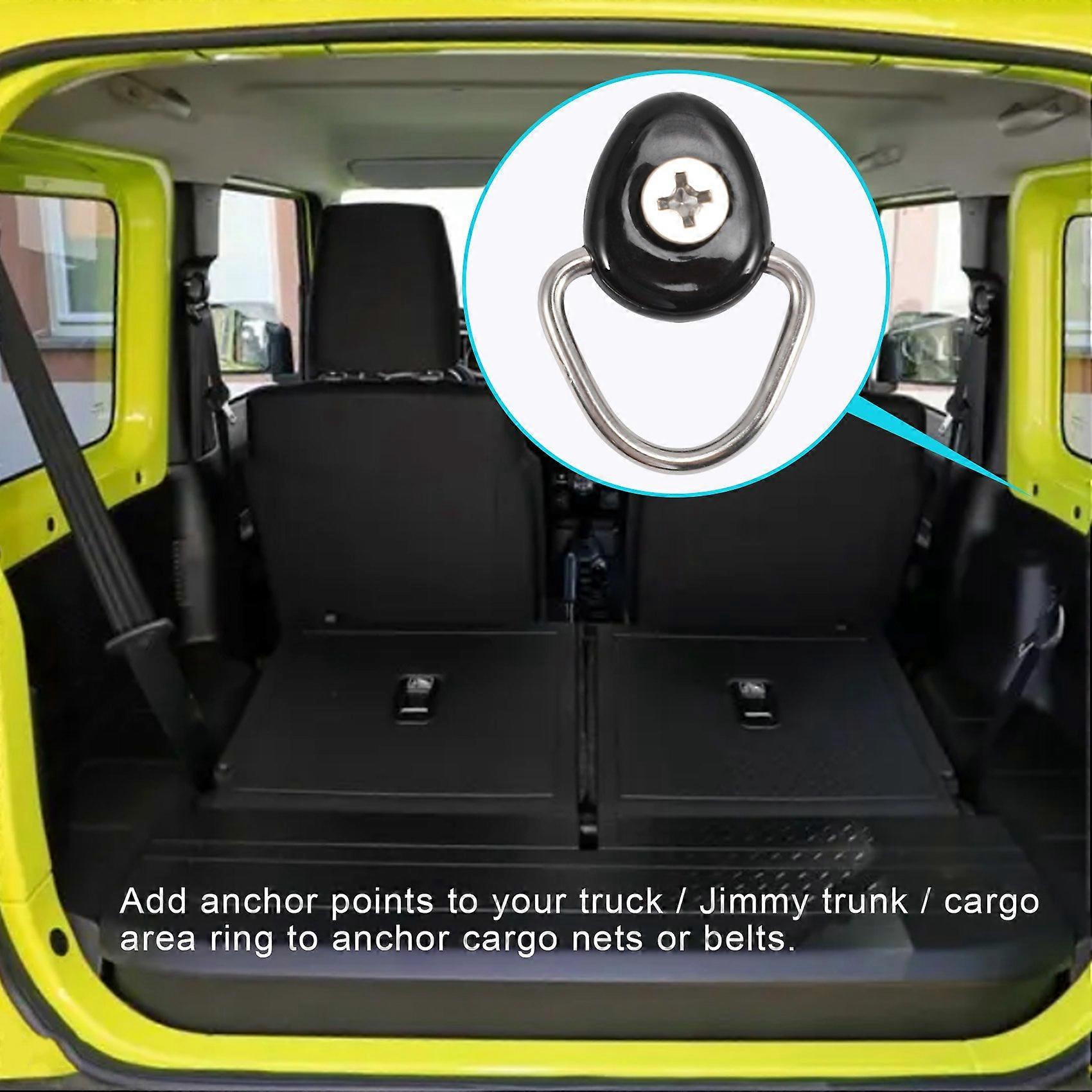 10-PACK Metal Tie-Down Anchors D-Ring Buckle for Jimny JB64 JB74W 2019 2020 2021 Trunk Cargo ...