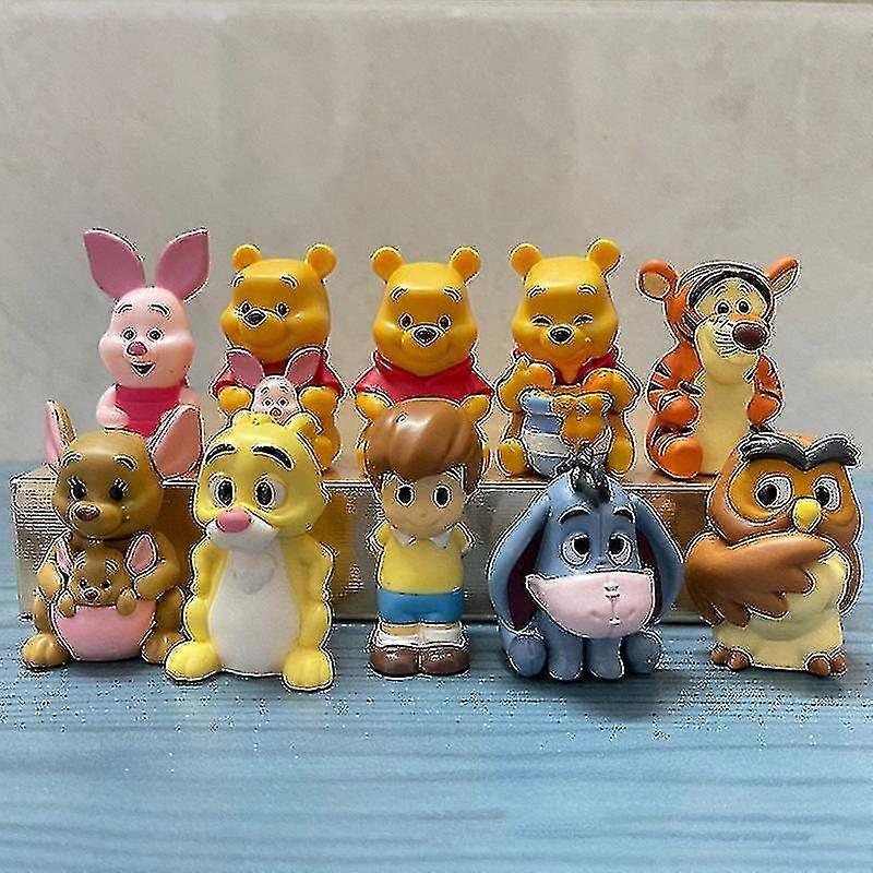 10pcs/set Cartoon Winnie The Pooh Family Cute Action Figure Toy Winnie ...