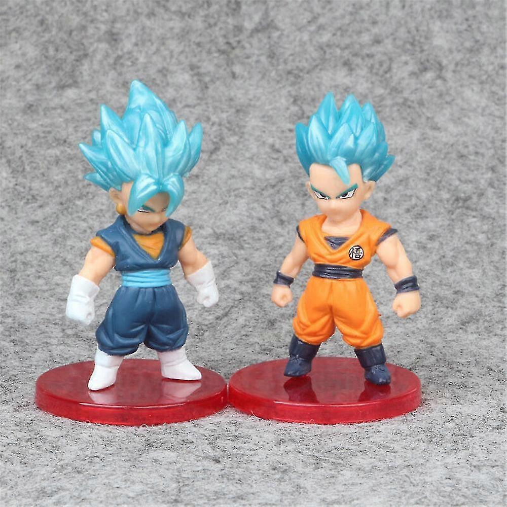 21pcs Mini Dragon Ball Z Super Saiyan Goku Vegeta Action Figure Desktop ...
