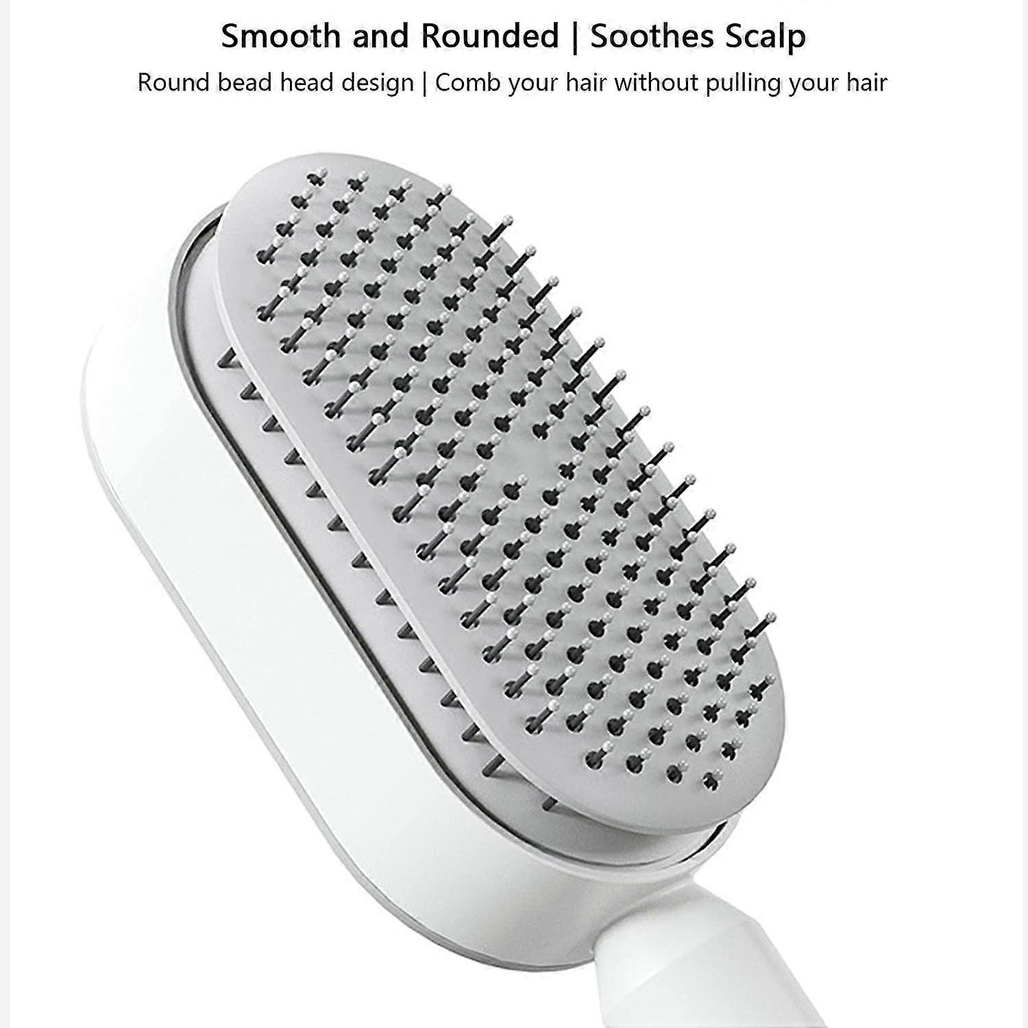 Self-Cleaning Hair Brush | Detangling Hair Brushes for Long Hair | Hair ...