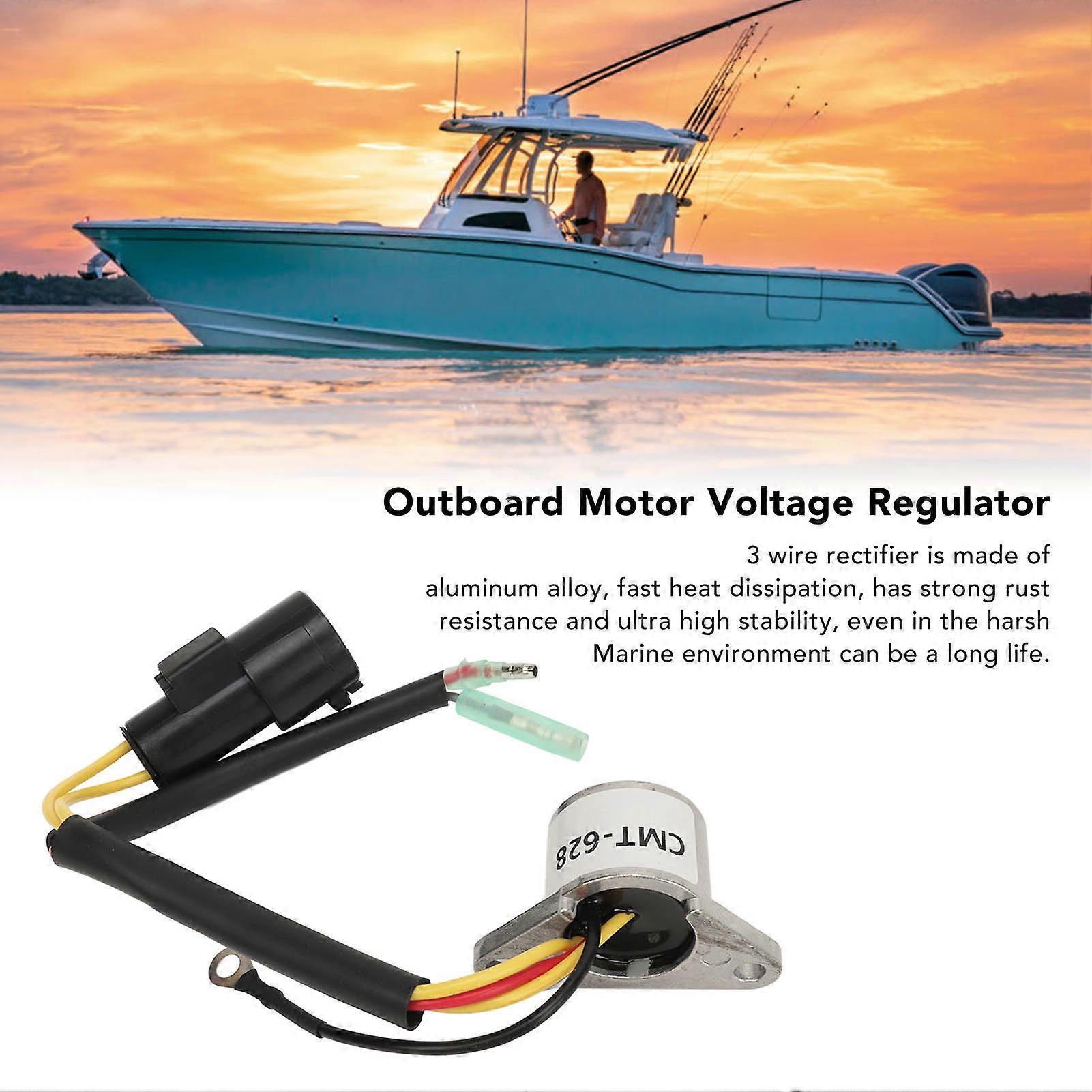 Outboard Motor Voltage Regulator Rectifier 3 Wires Aluminium Alloy ...