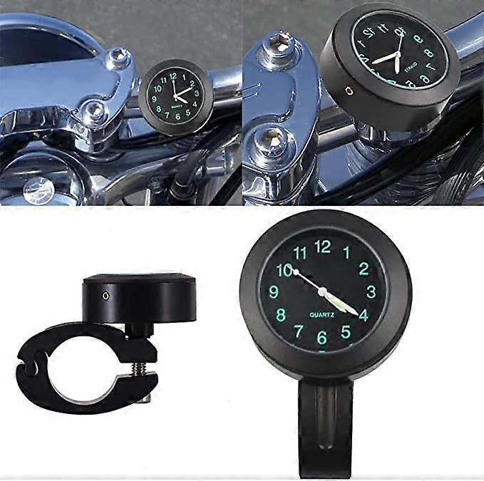Universal Waterproof Motorcycle Handlebar Mount Clock Dial Watch Fit 7/ ...