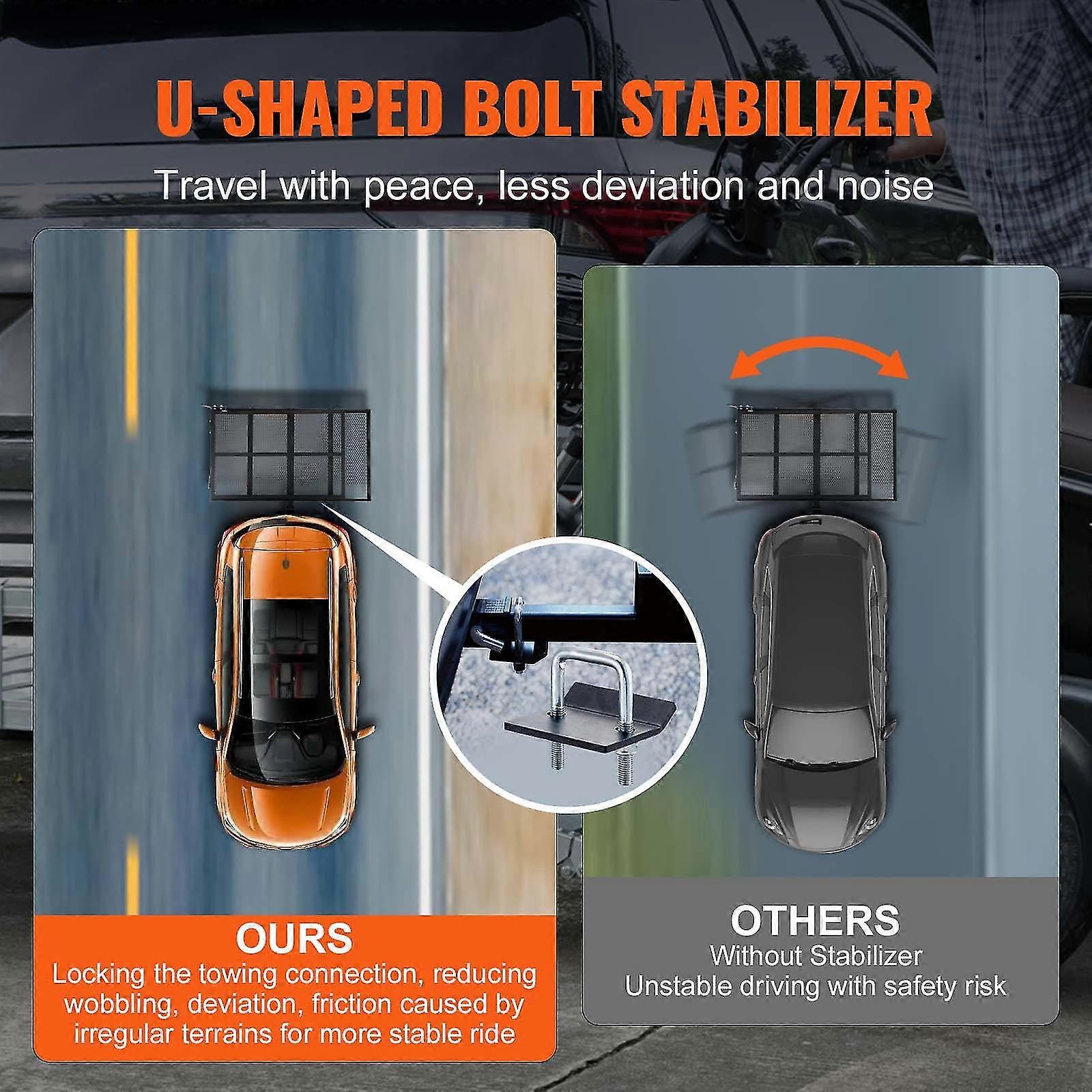 Hitch Mount Wheelchair Carrier, 500LBS Mobility Scooter Carrier with ...