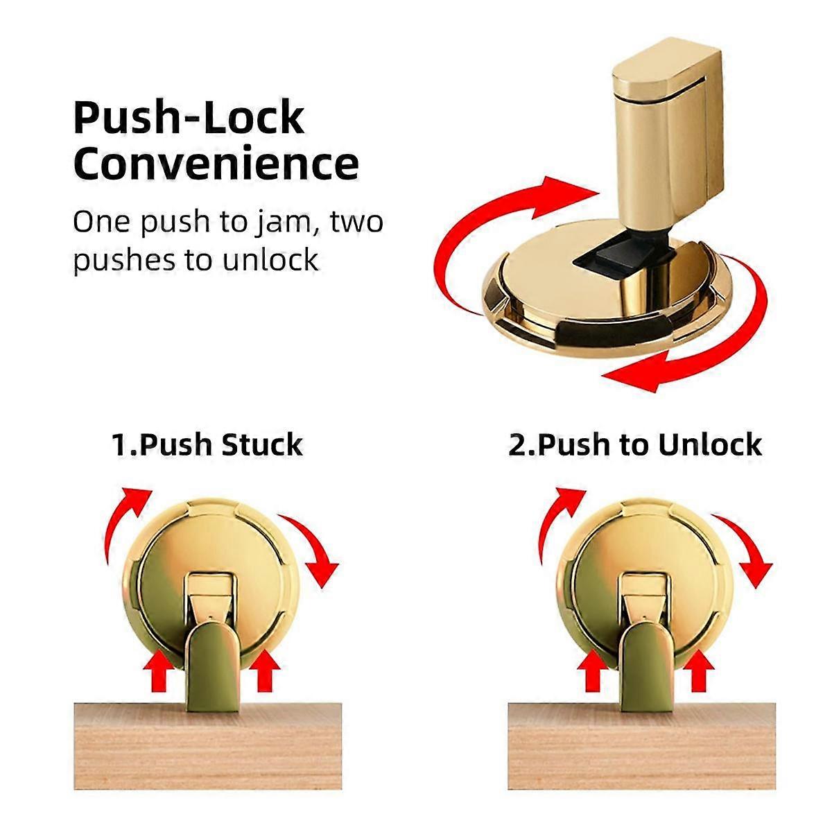 Mechanical Door Stop Nail-Free Door Stop Door Clamp Floor Stop Door ...