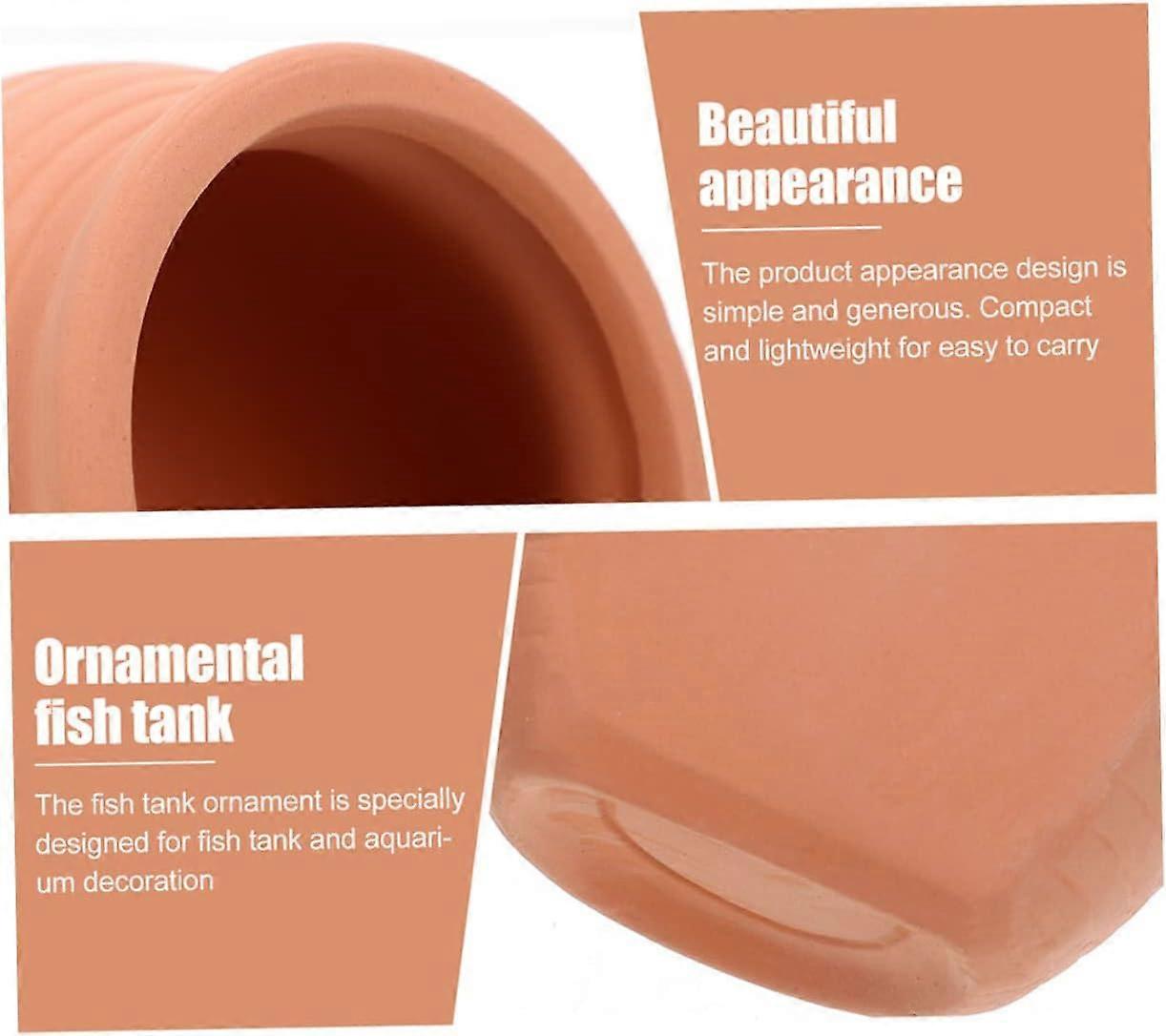 Fish Spawning Cave Aquarium Ceramic Fish Aquarium Accessories Shrimp ...