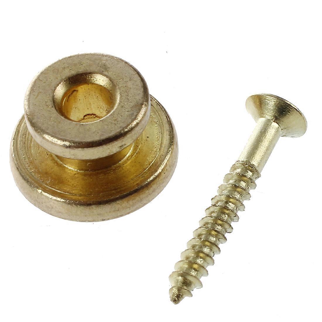 2pcs Golden Strap Button w/ Mounting Screw for Guitar Mandolin | Fruugo UK