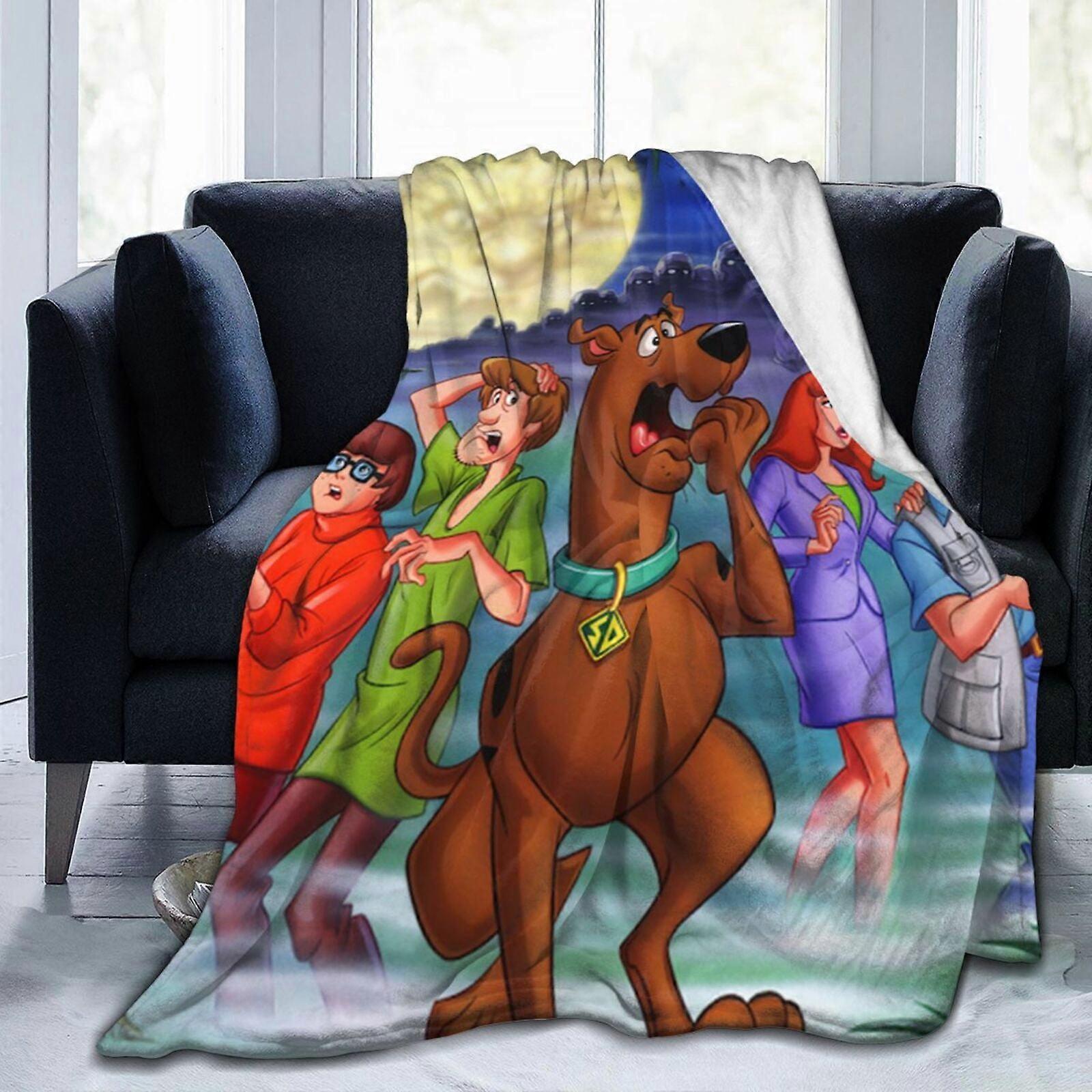 Scooby Doo Blanket Fuzzy Plush Bed Blanket Cozy Fluffy Air Condition ...