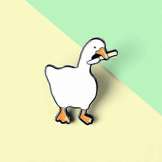 Goose Enamel Brooch, Goose Enamel Lapel Pin Cartoon Animal Enamel Pins ...
