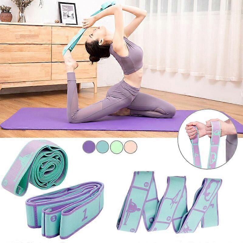 Yoga Rope Pull Strap Belt Stretch Resistance Band Yoga Pilates Fitness ...