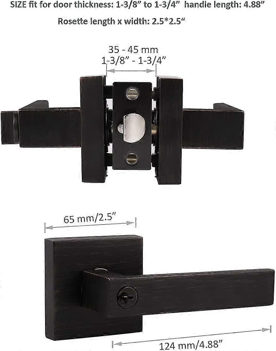 Door Handle With Lock And Key, Chrome Door Handle Set, External Door ...