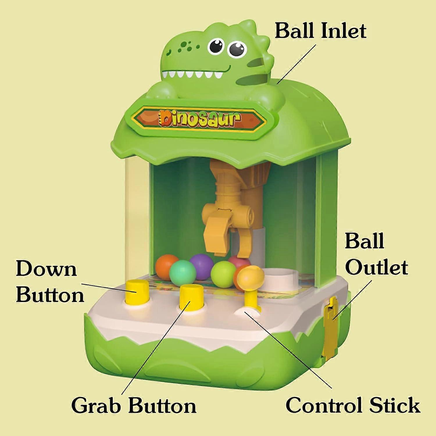 Mini Claw Machine for Kids Mini Arcade Game Dinosaur Mini Vending ...