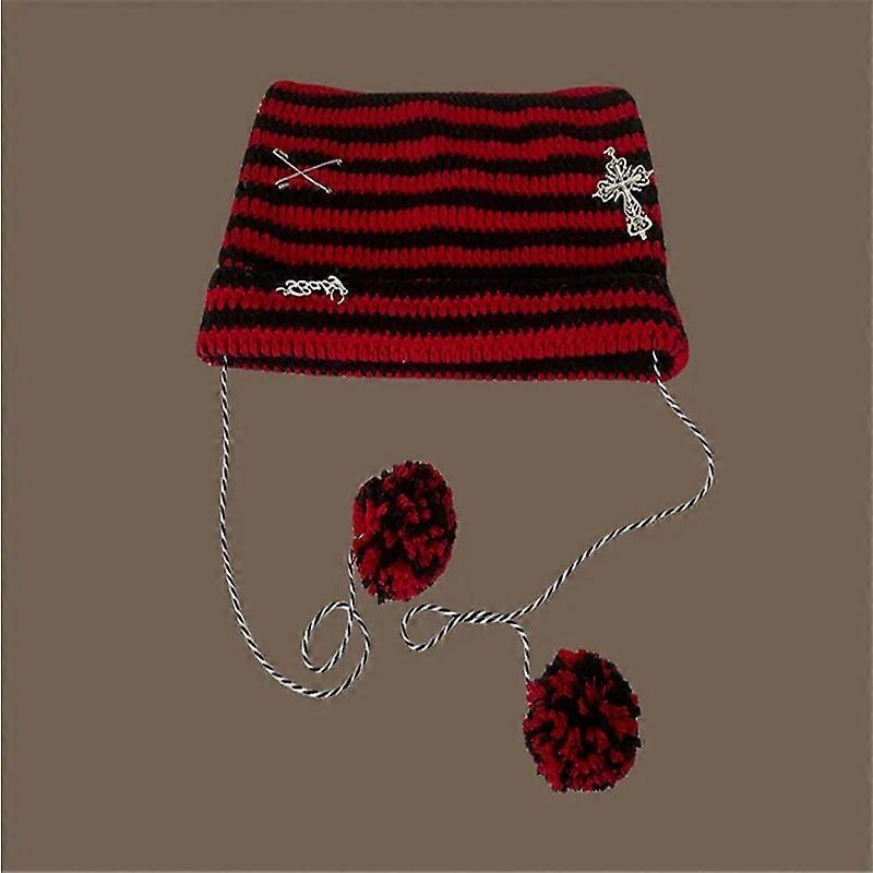 Okazaki Shinichi NANA Hat Topi Knitted Punk Hat Beanies Dingin Telinga ...