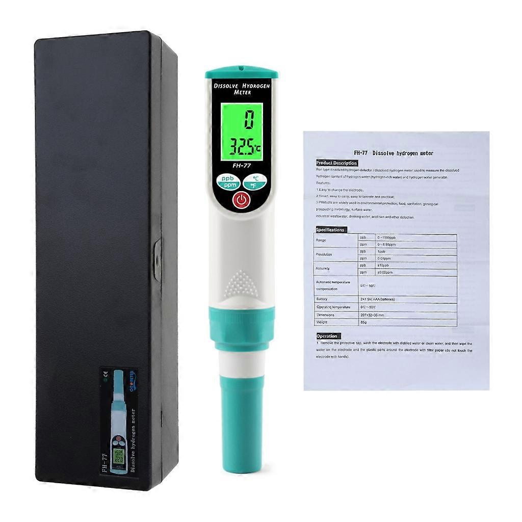 Portable Dissolved Hydrogen H2 Meter Digital Orp Tester for Driking ...