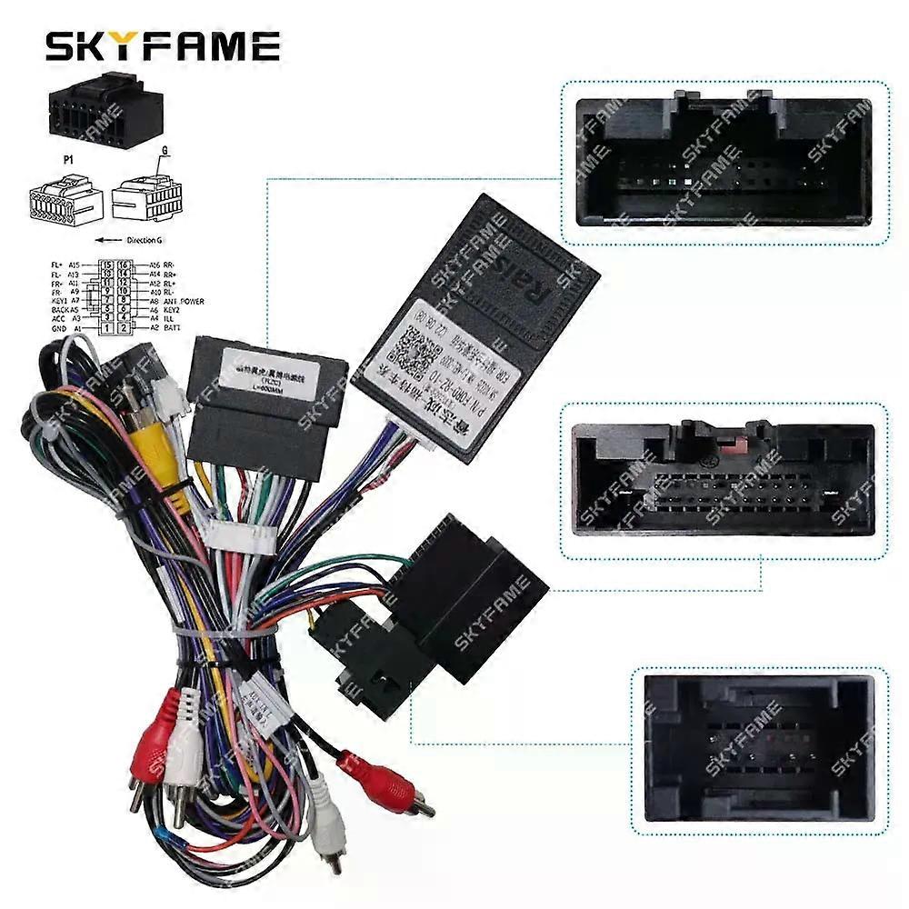 Applies to Car 16pin Wiring Harness Adapter Canbus Box Decoder Android ...