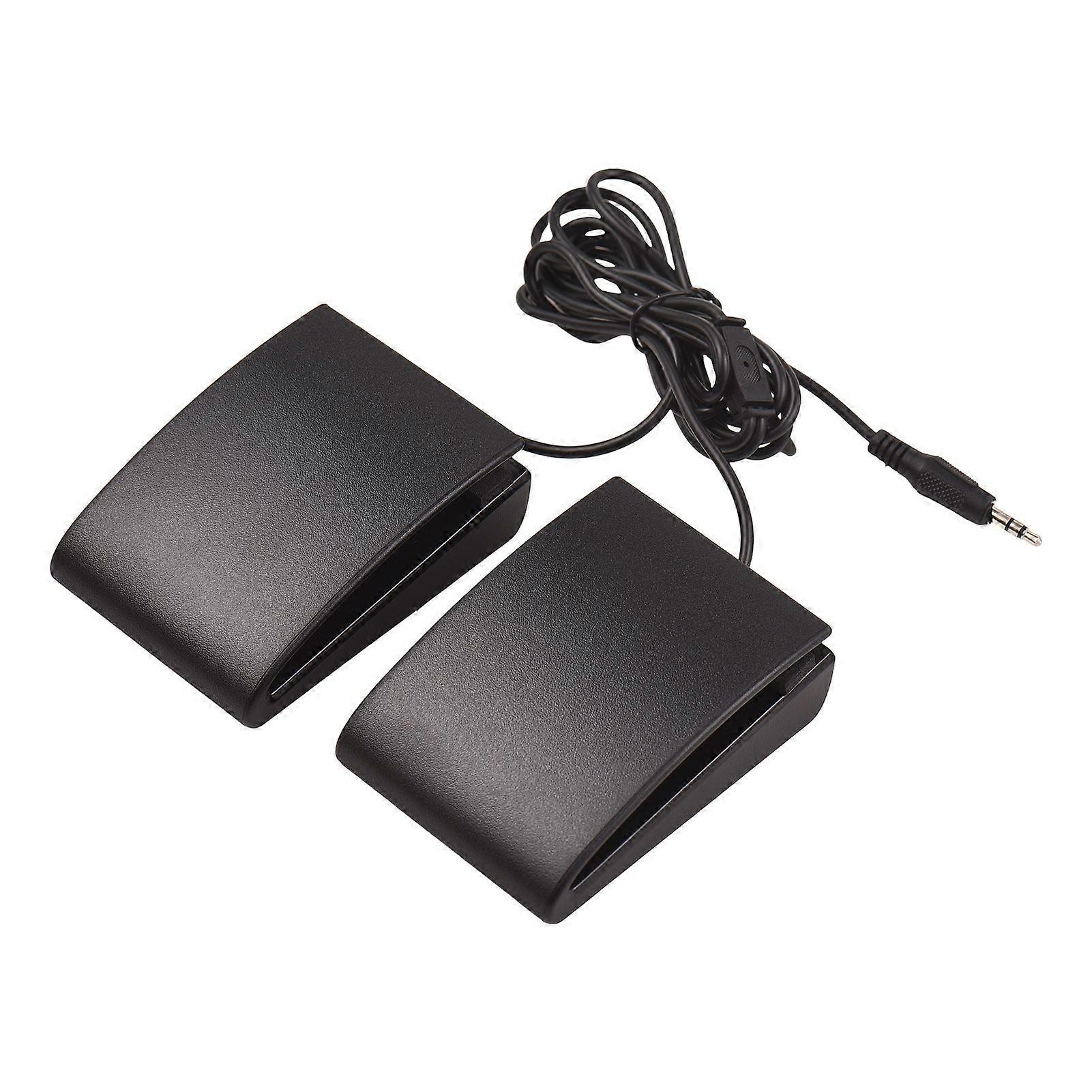 3.5mm Interface Compact Sustain Pedal Dual Pedal Bottom Anti-slip ...