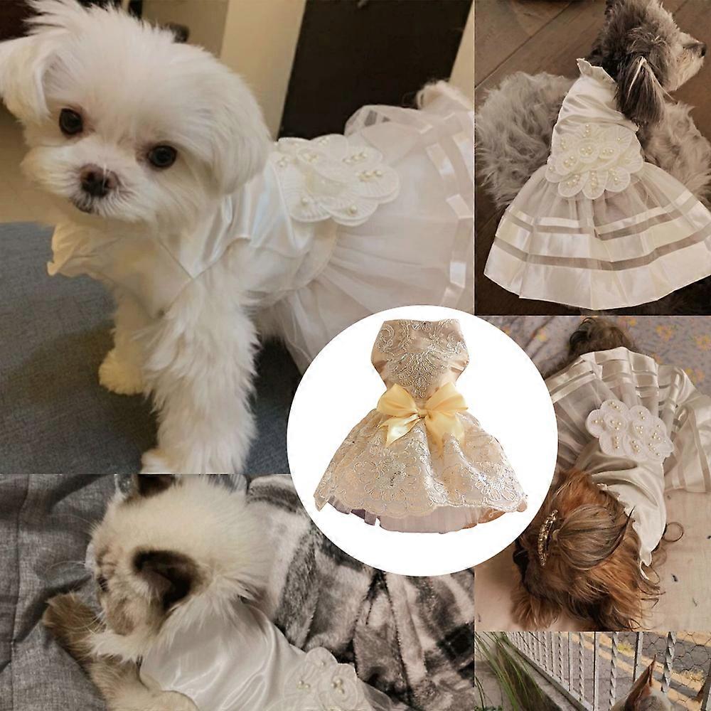 Bling Bling Printed Princess Skirt, Wedding Dog Puppy Princess Dress ...