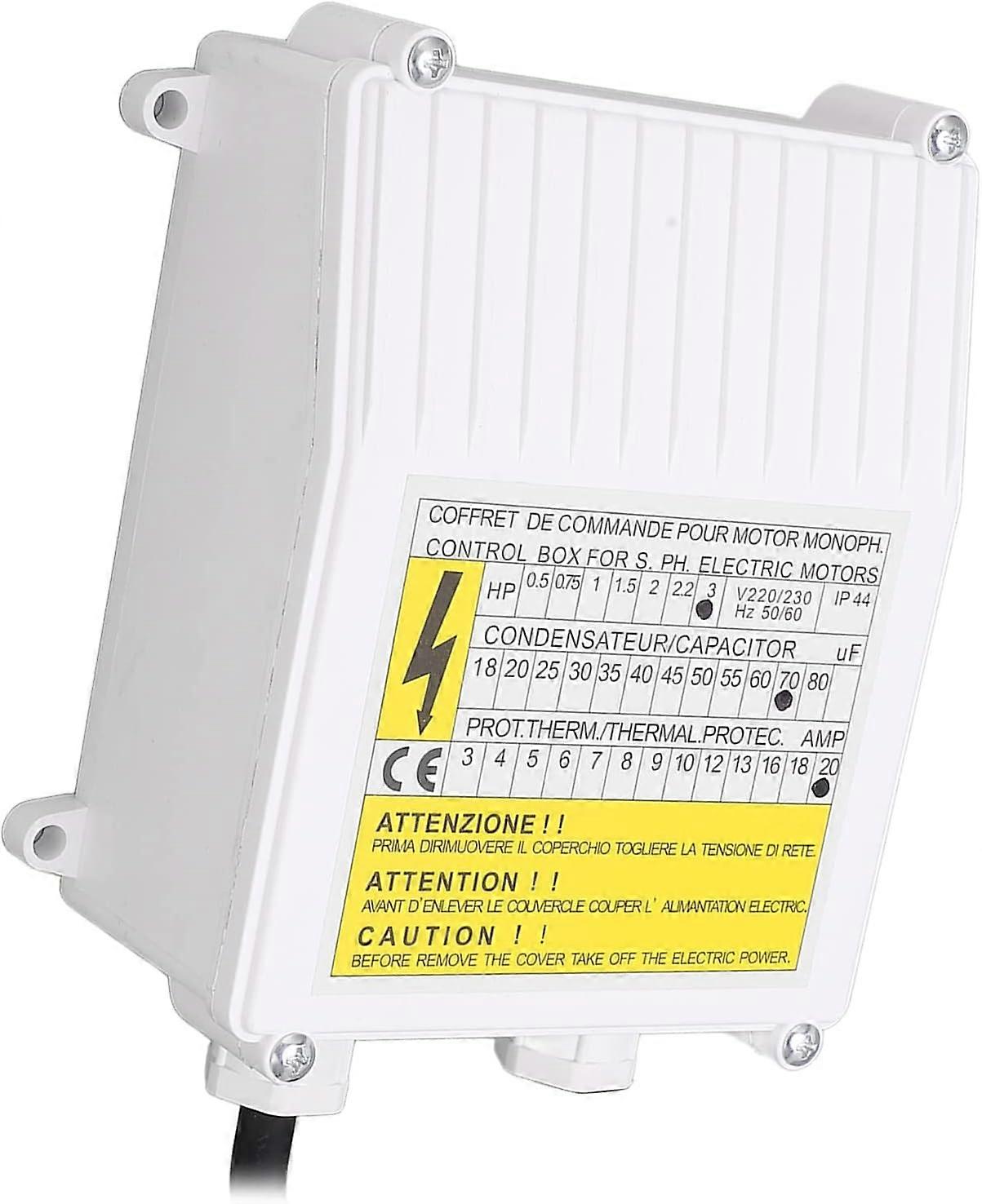 Deep Well Pump Control Box 70Uf External Controller Submersible Pump ...