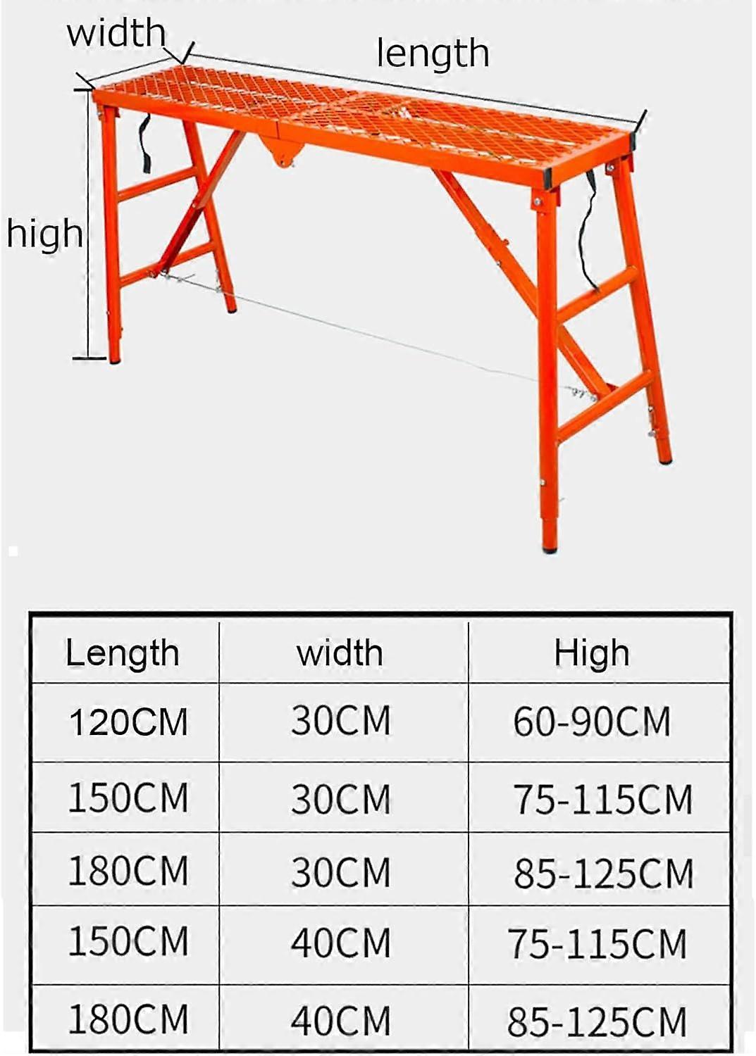 Adjustable Height Work Platform for Home Construction Step Ladders ...