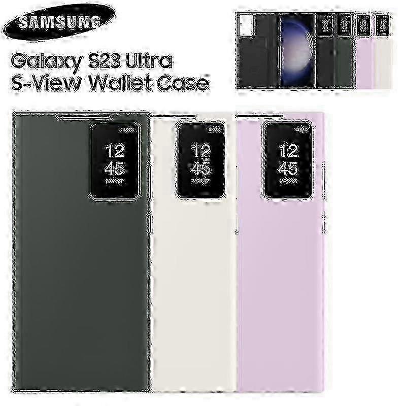 Smart View Wallet Flip Case For Samsung Galaxy S23 Ultra SM-S918B S ...