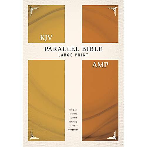 KJV, Amplified, Parallel Bible, Large Print, Hardcover, Red Letter ...