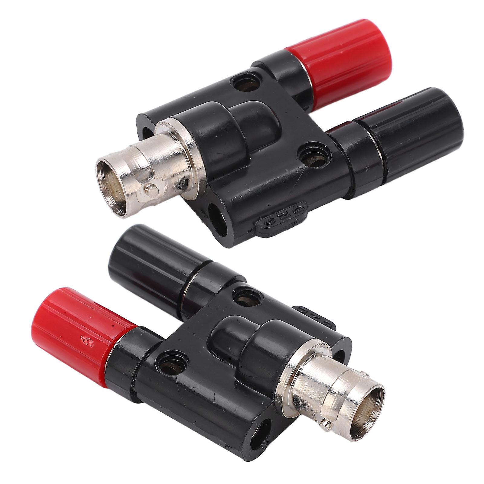BNC Female to Dual Banana Socket RF Coaxial Splitter Adapter - 2pcs | Fruugo UK