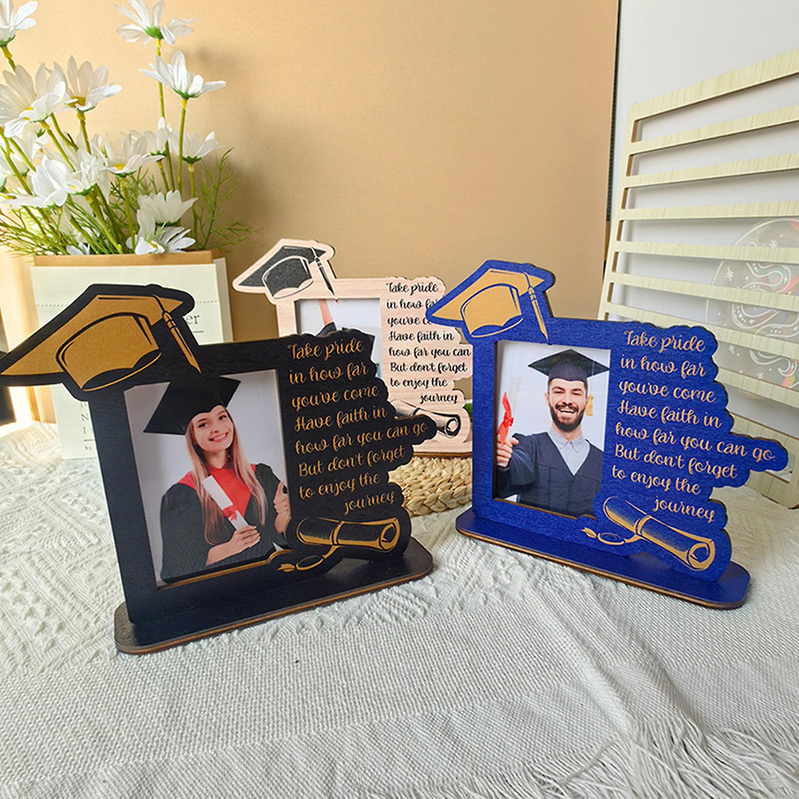 1 Set Picture Frame Graduation Picture Display Frame DIY Wooden Photo ...
