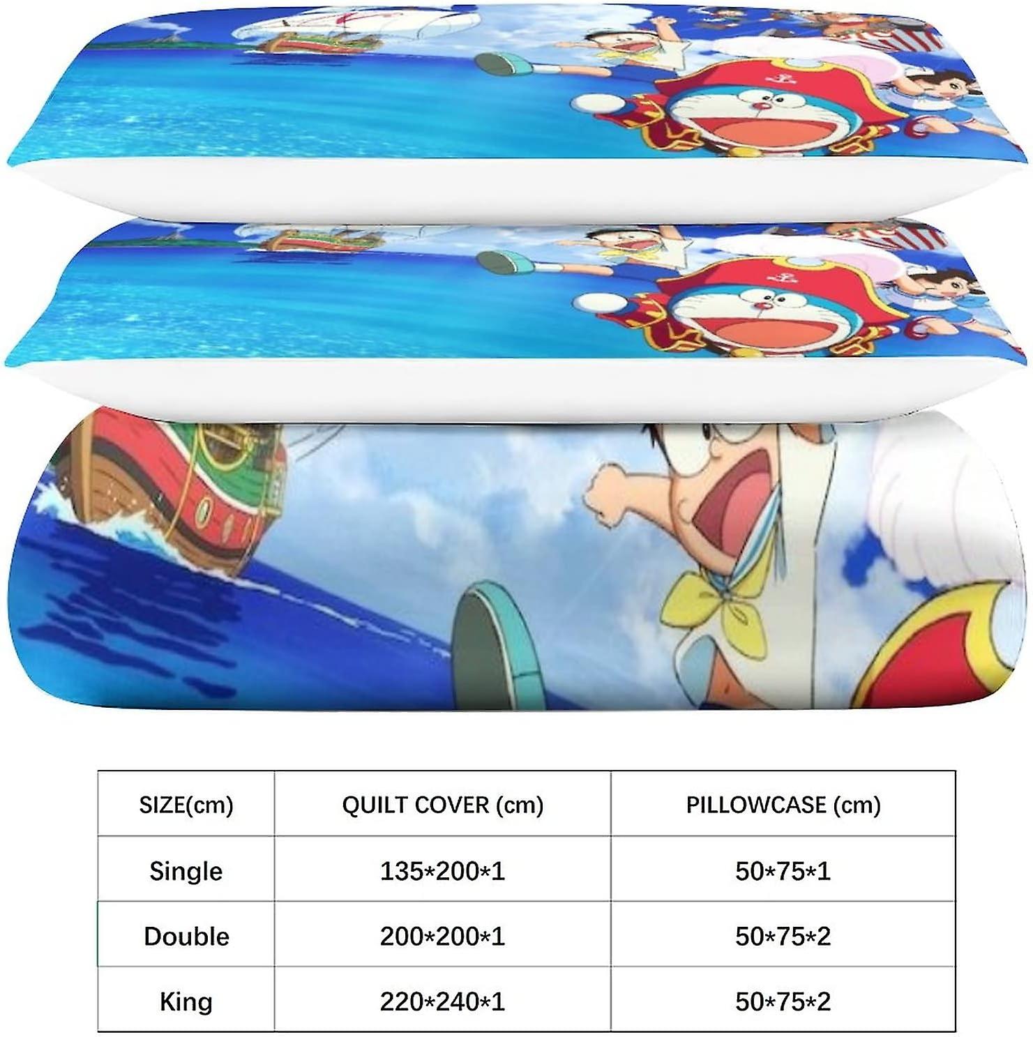 HOUKIG Doraemon Duvet Cover Bedding for Kids Girls Boys Pattern Anime ...