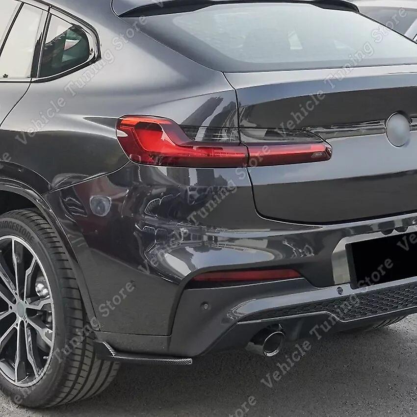 For Bmw X4 G02 M Sport 2018-2023+ Gloss Black Rear Bumper Lip Spoiler ...