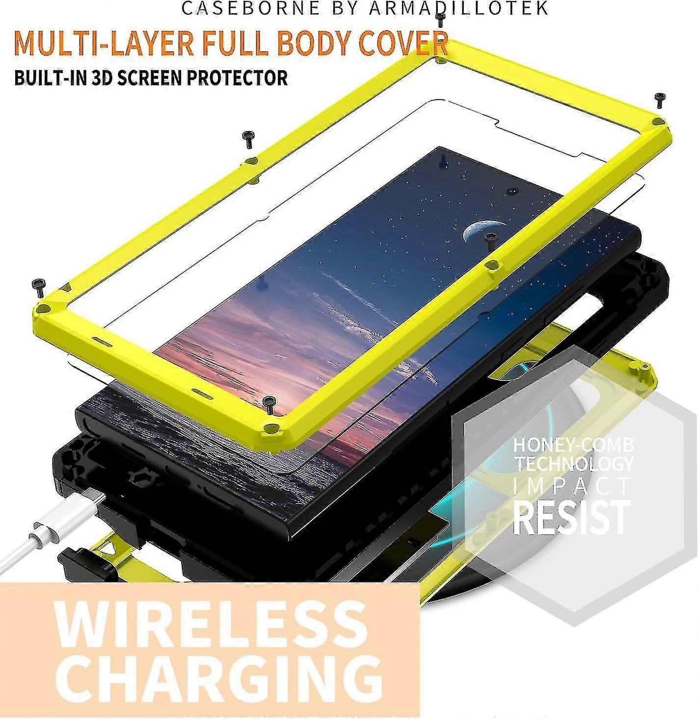 Waterproof Case For Samsung Galaxy S24 Ultra/ S24 Plus/ S24 Aluminum ...