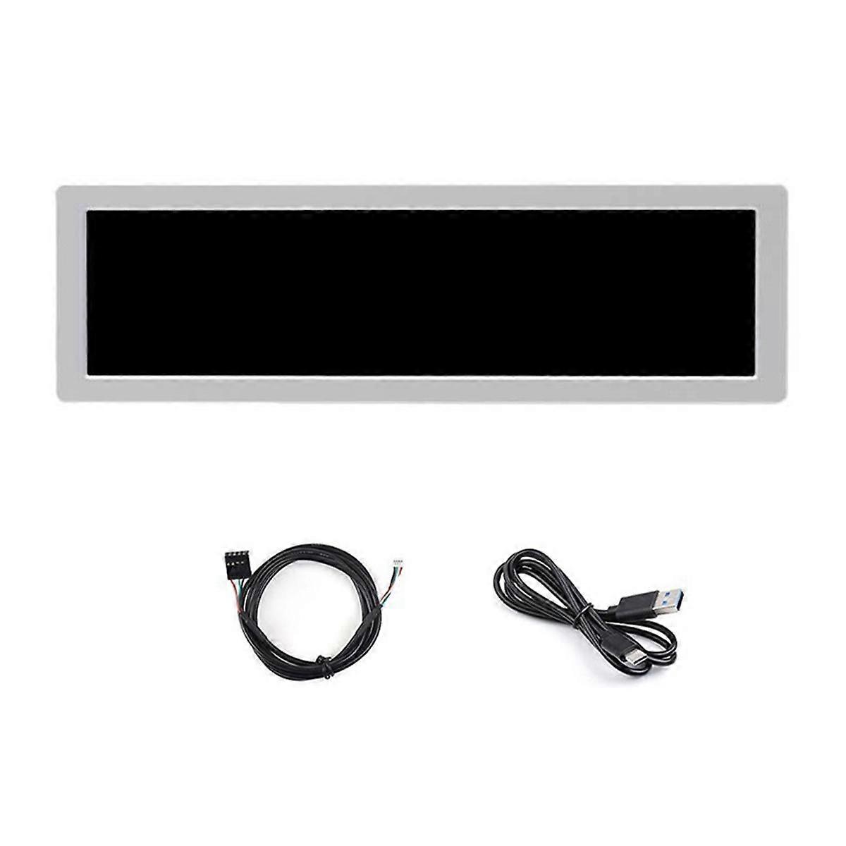 8.8 Inch USB Monitor 1920x480 PC Case Secondary Screen Desktop RGB ...