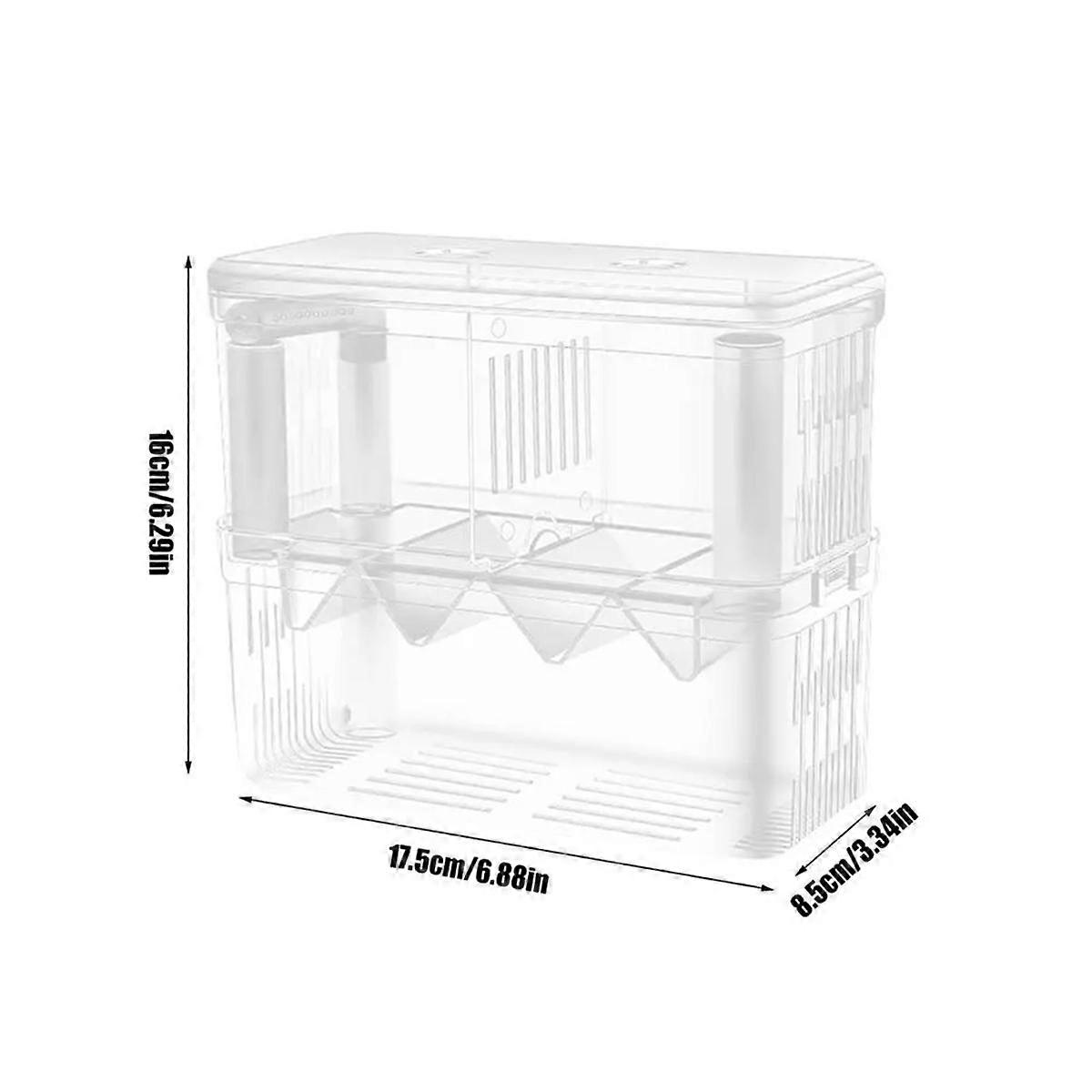 Fish Breeding Box Double-Layer Acrylic Breeding Tank Isolation Box ...