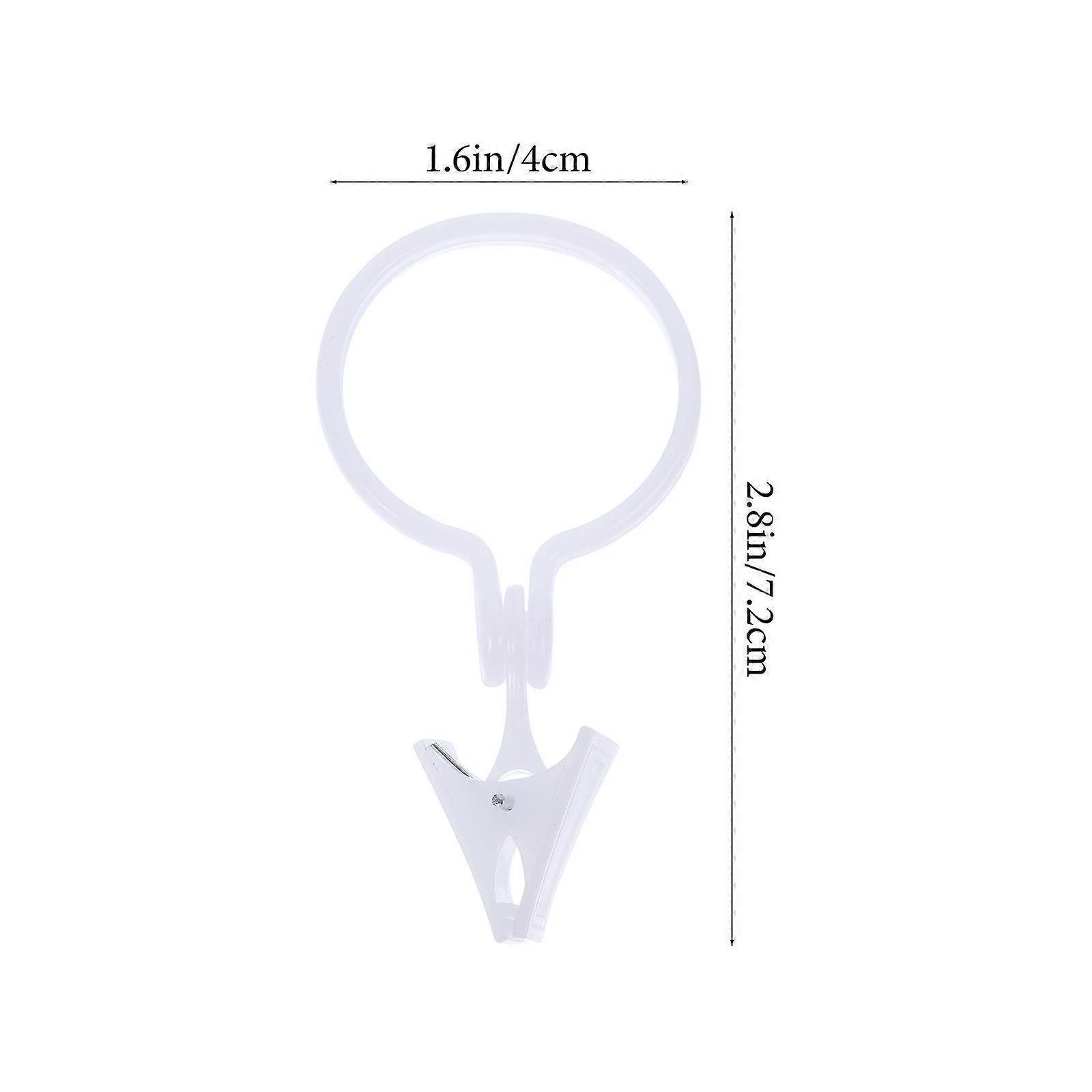 80Pcs Curtain Rings with Clips Curtain Clips Curtain Hangers Clips ...