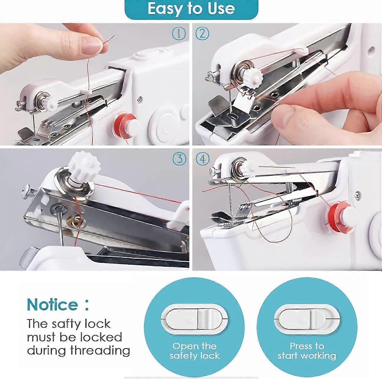 Handheld Sewing Machine Mini Sewing Machine for Beginners and Adults ...