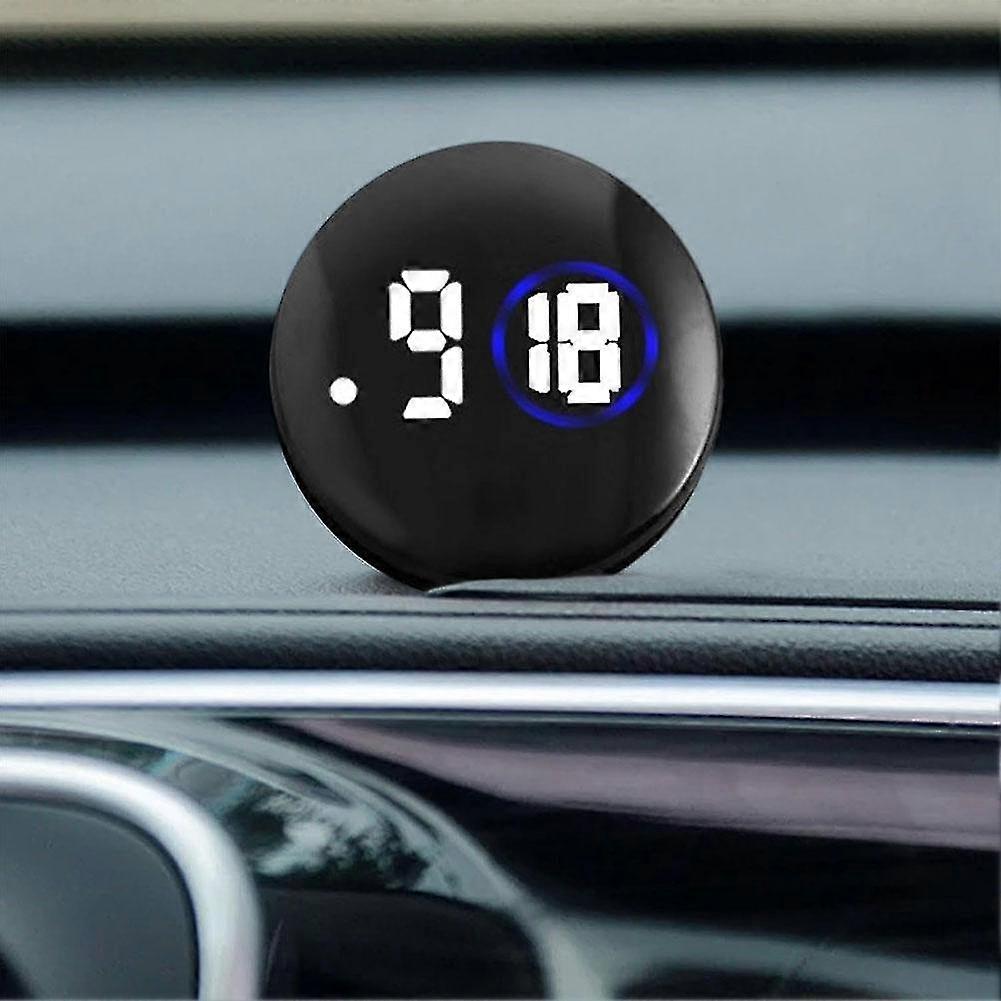 Car Small Digital Clock Motorcycle Stick On Analog Clock Car Vent ...