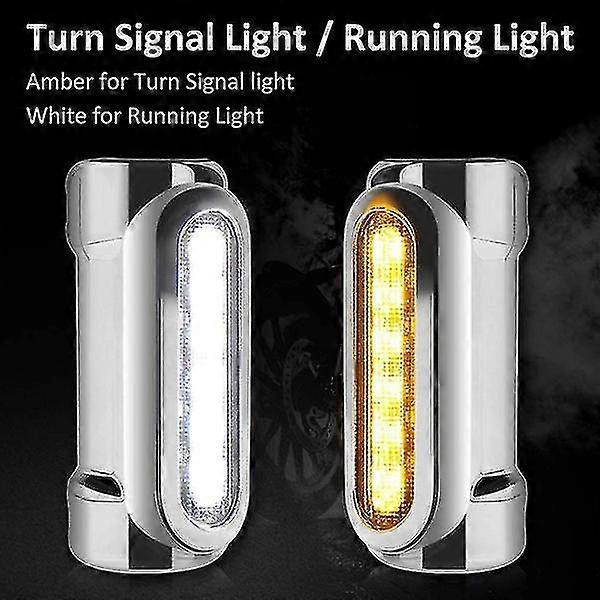 2 Pack Motorcycle Highway Bar Lights Switchback Driving Crash Bar ...