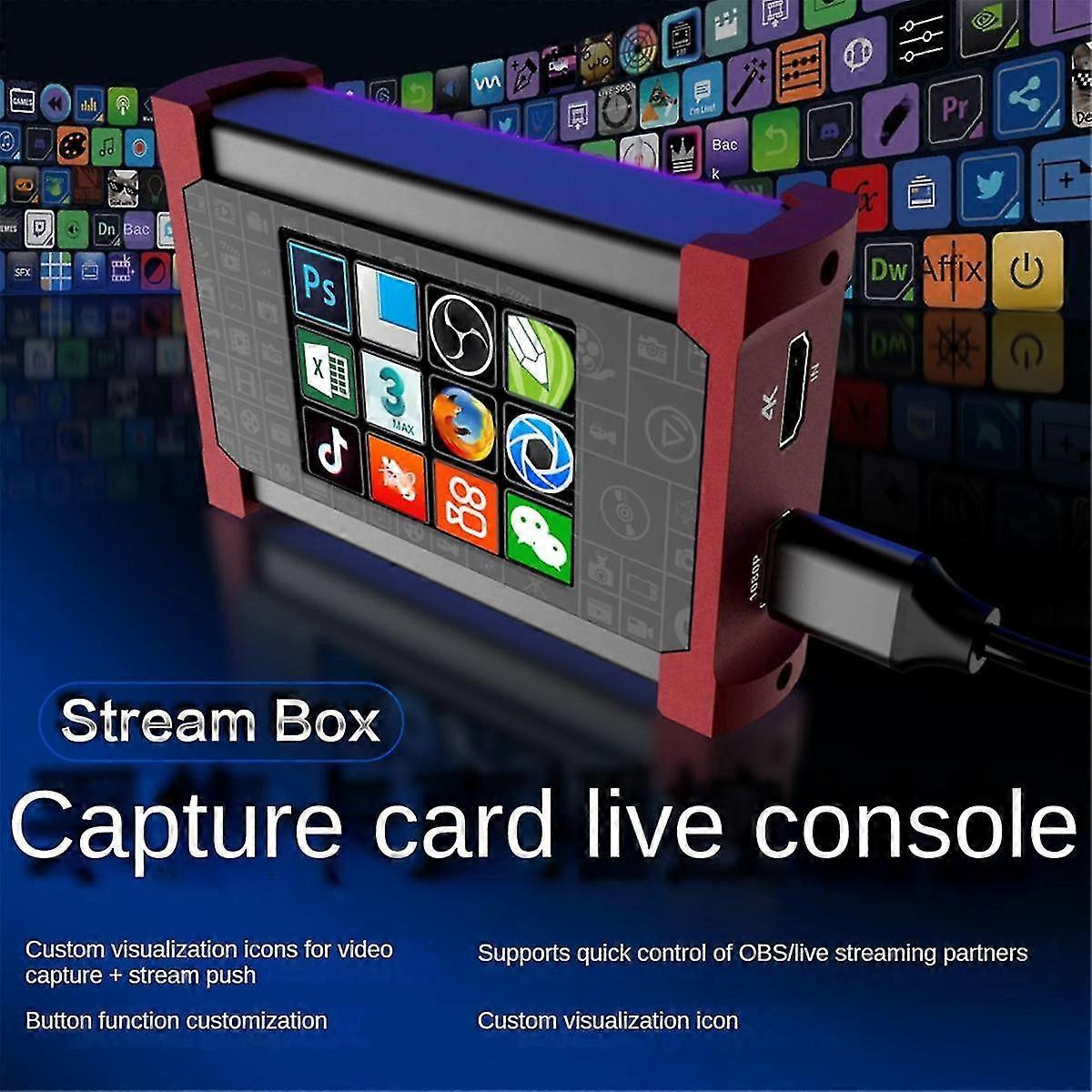 4k Hd Capture Card Live Broadcast Console Stream Box Visual Smart ...