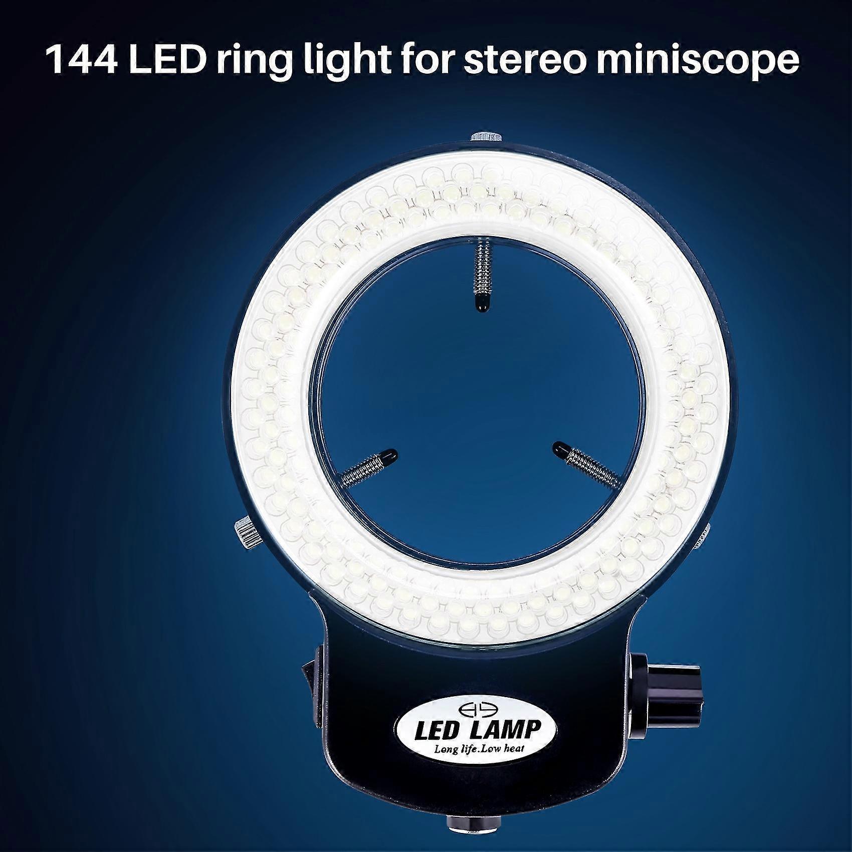 144 Led Miniscope Ring Light Ring Light 0 - 100% Adjustable Lamp For ...