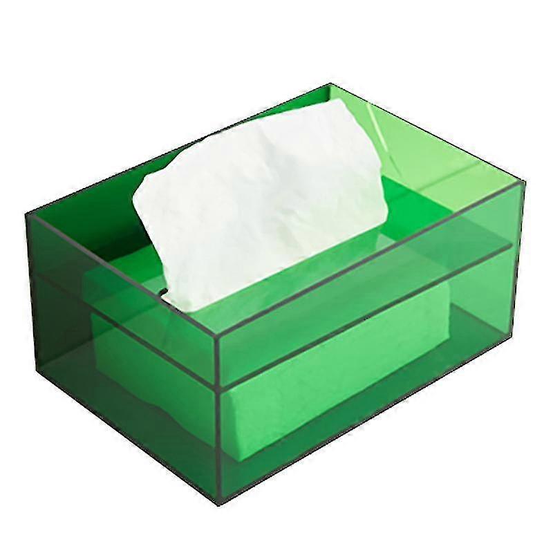 Modern Acrylic Tissue Box Holder Napkin Dispenser Wipe , Green | Fruugo UK
