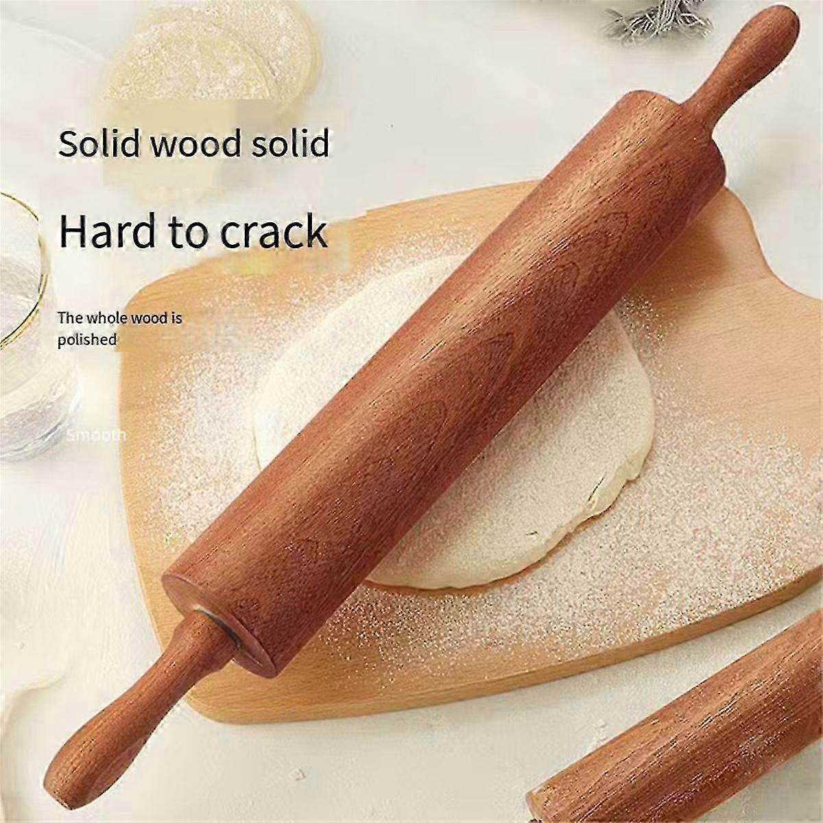 Wooden Rolling Pins For Baking,classic Sapele Rolling Pin With Handles ...