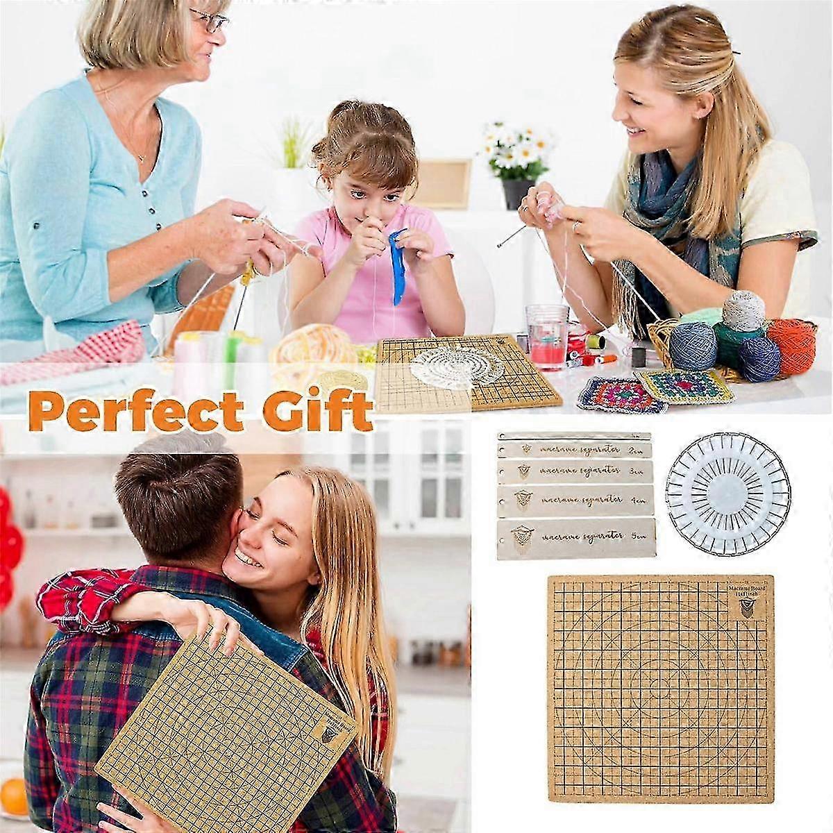 Macrame Board with Pins,Double Side Macrame Project Board with Grids ...