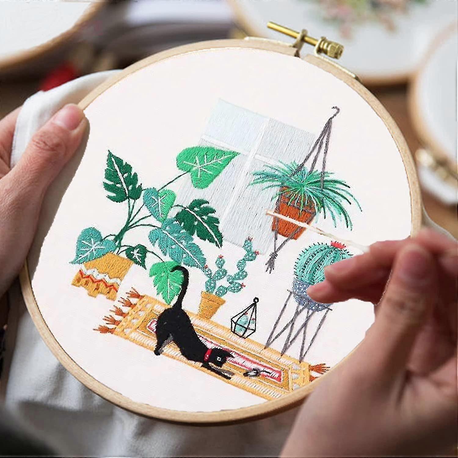 Hand Embroidery Kit For Beginners, 30 Pack Cross Kits Embroidery Kit ...