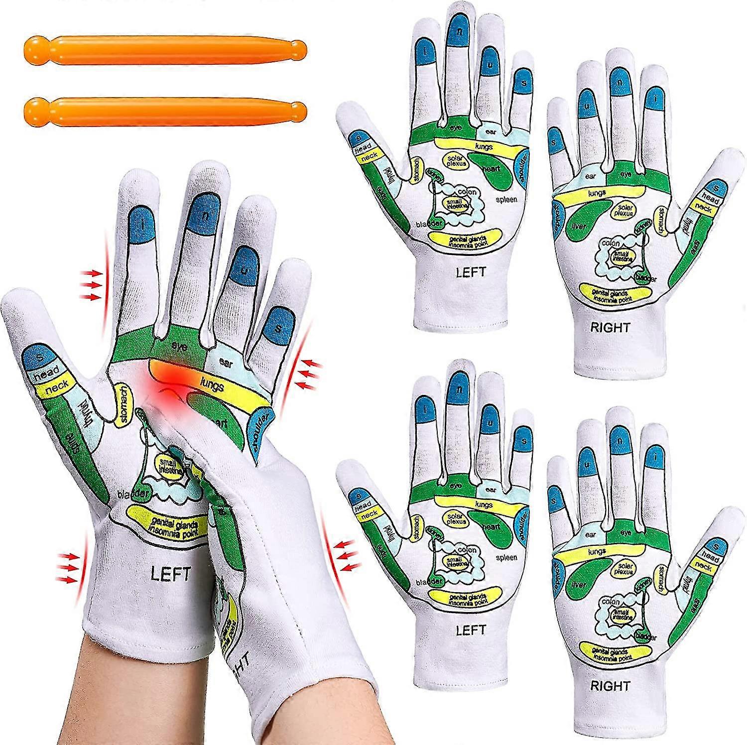 Acupressure Reflexology Gloves, Blood Control Reflexology Gloves, Hand ...