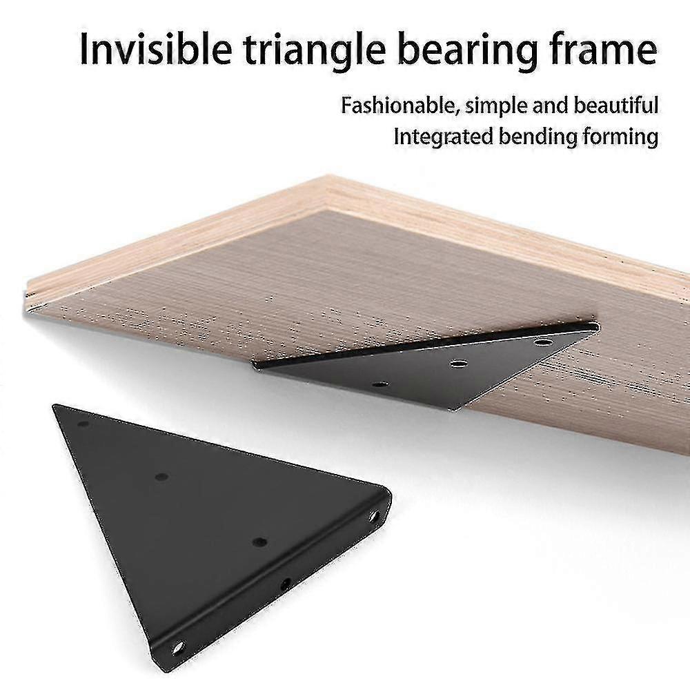 Invisible Shelf Bracket Floating Triangle Wall Shelf Bracket For Shelf ...