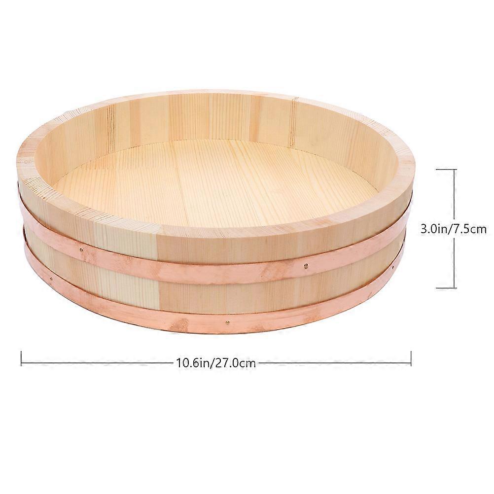 1pc Japanese Style Sushi Rice Bucket Kitchen Wood Korean Mixing Rice ...
