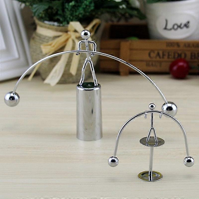 Mini Balance Pendulum Metal Weightlifting Iron Man Cradle Tumbler Toy ...