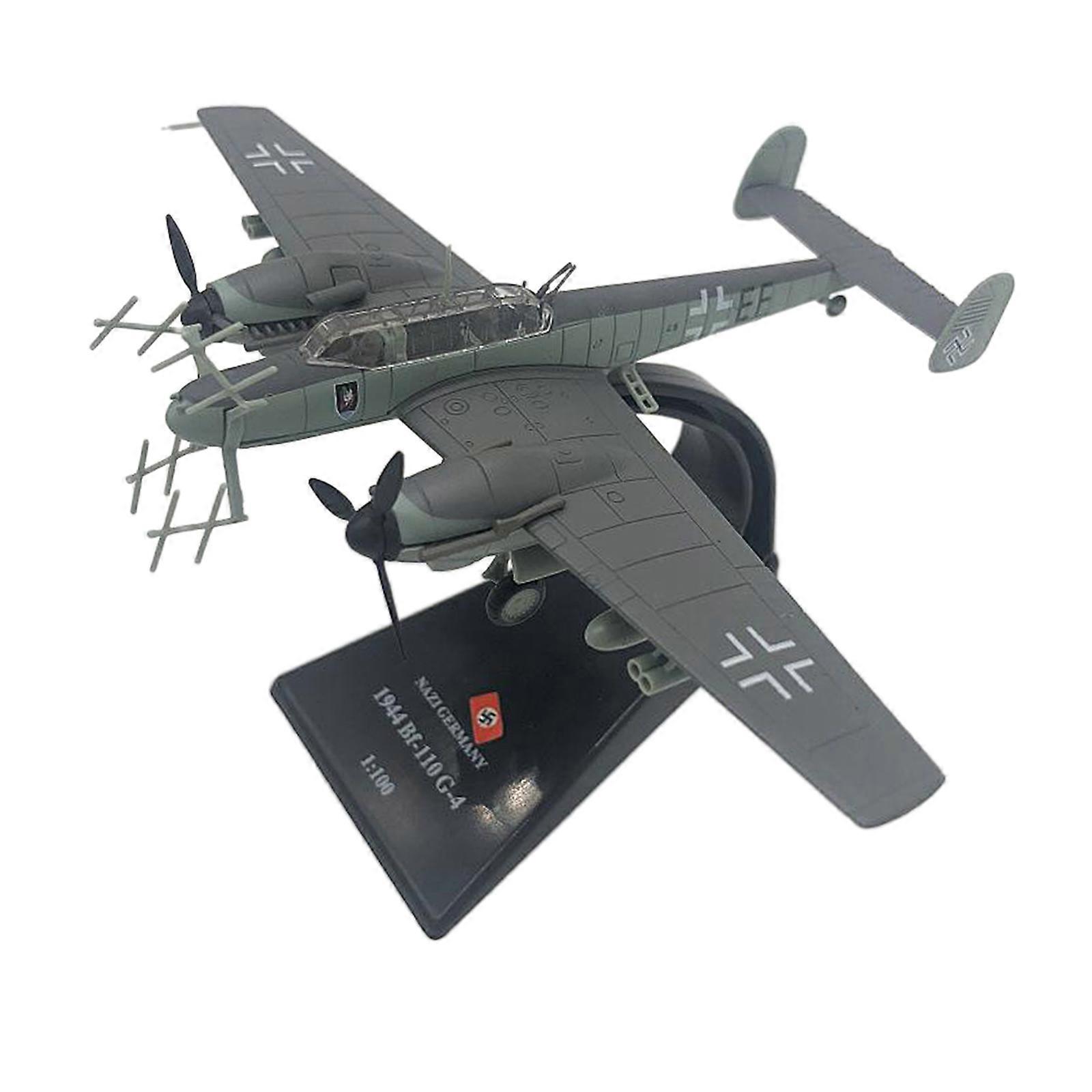 BF-110 Heavy Fighter Model with Alloy Wing 1/100 Scale Aircraft Model ...
