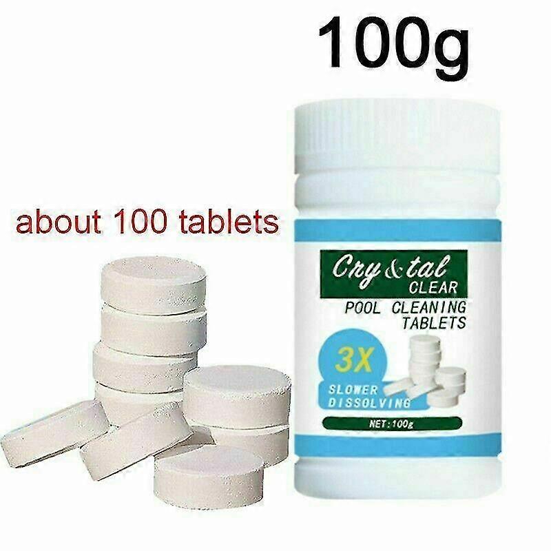 100g Tablets Pool Cleaning Tablet Floating Chlorine Hot Tub Chemical ...